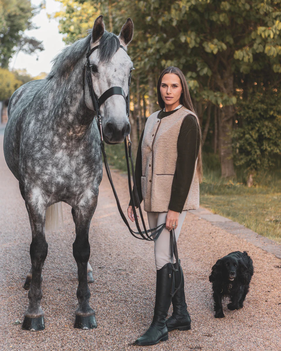 Abby Gilet | Oat – Robins & Roses